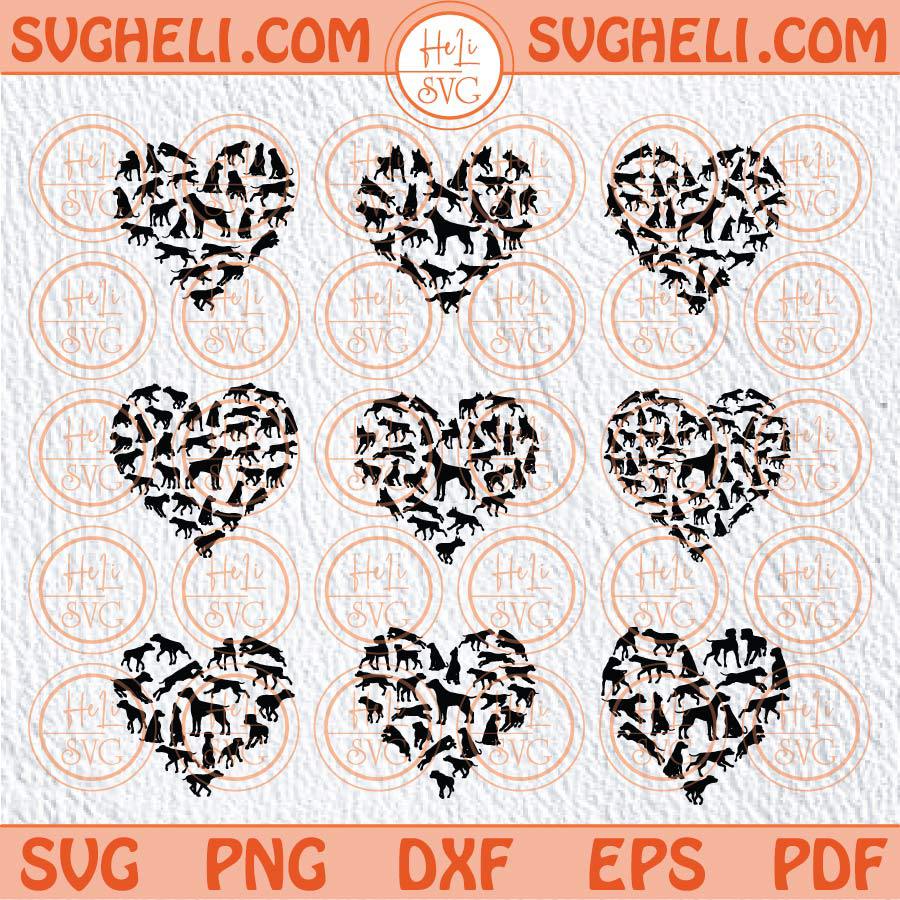 Dog Doodle Heart Svg Heart Dogs Lover Svg Dog Mom Svg Png