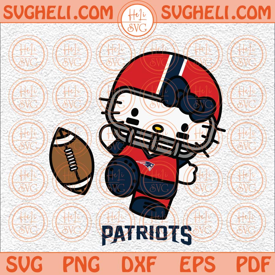 Hello Kitty New England Patriots Football Svg Football Team Svg