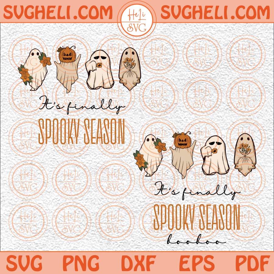 It's Finally Spooky Season Svg Halloween Fall Svg Spooky Season Svg
