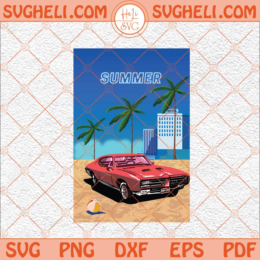 Retro Summer Svg Groovy Summer Vibes Svg Summer Svg