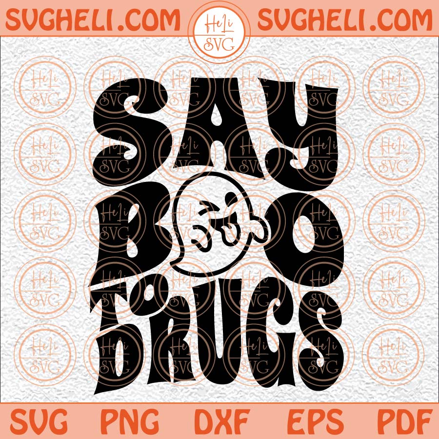 Say Boo To Drugs Svg Red Ribbon Week Awareness Svg Red Ribbon Svg
