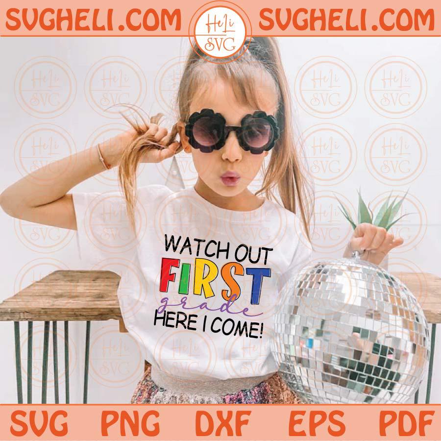 Watch Out Grade Here I Come Svg Bundle Back to School Svg Pre-K Svg