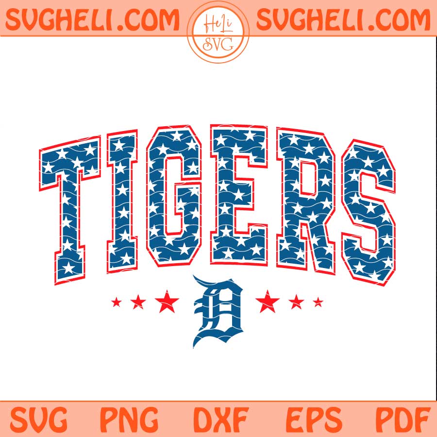 American Detroit Tigers Svg Detroit Tigers MLB Baseball Svg