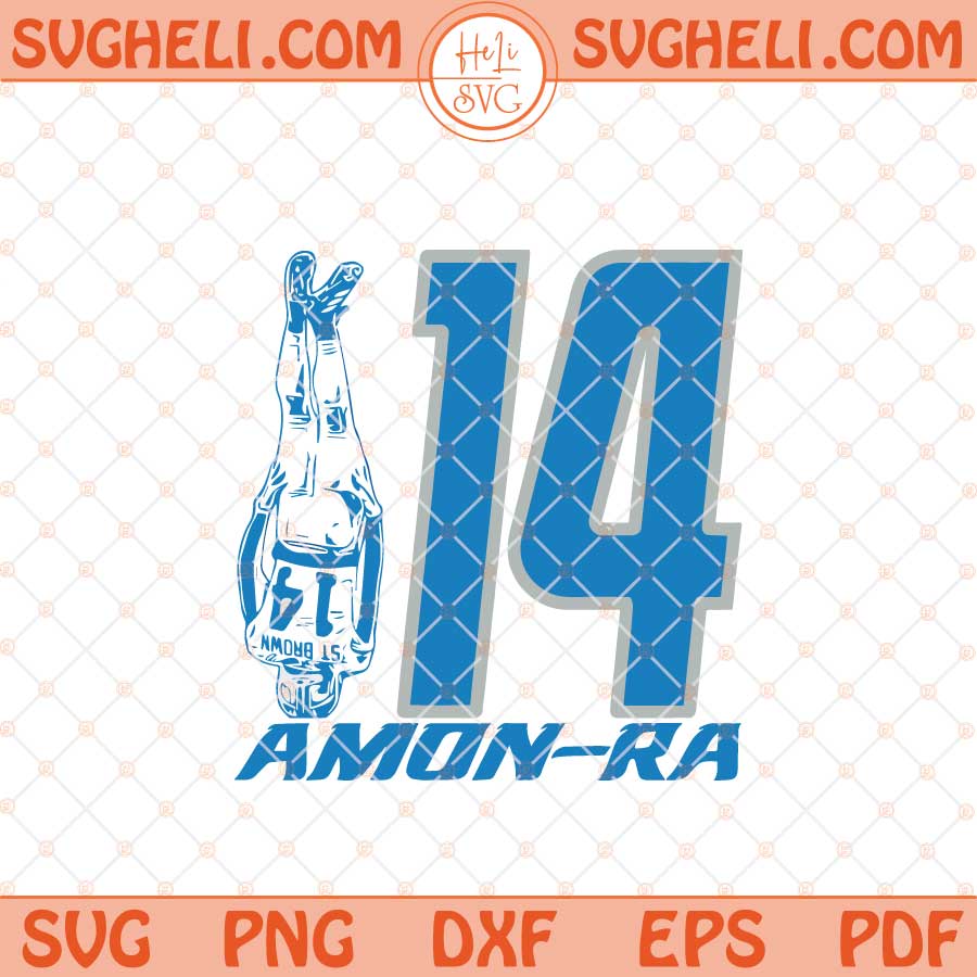 Amon Ra St Brown Svg Detroit Lions Football Svg Lions Svg