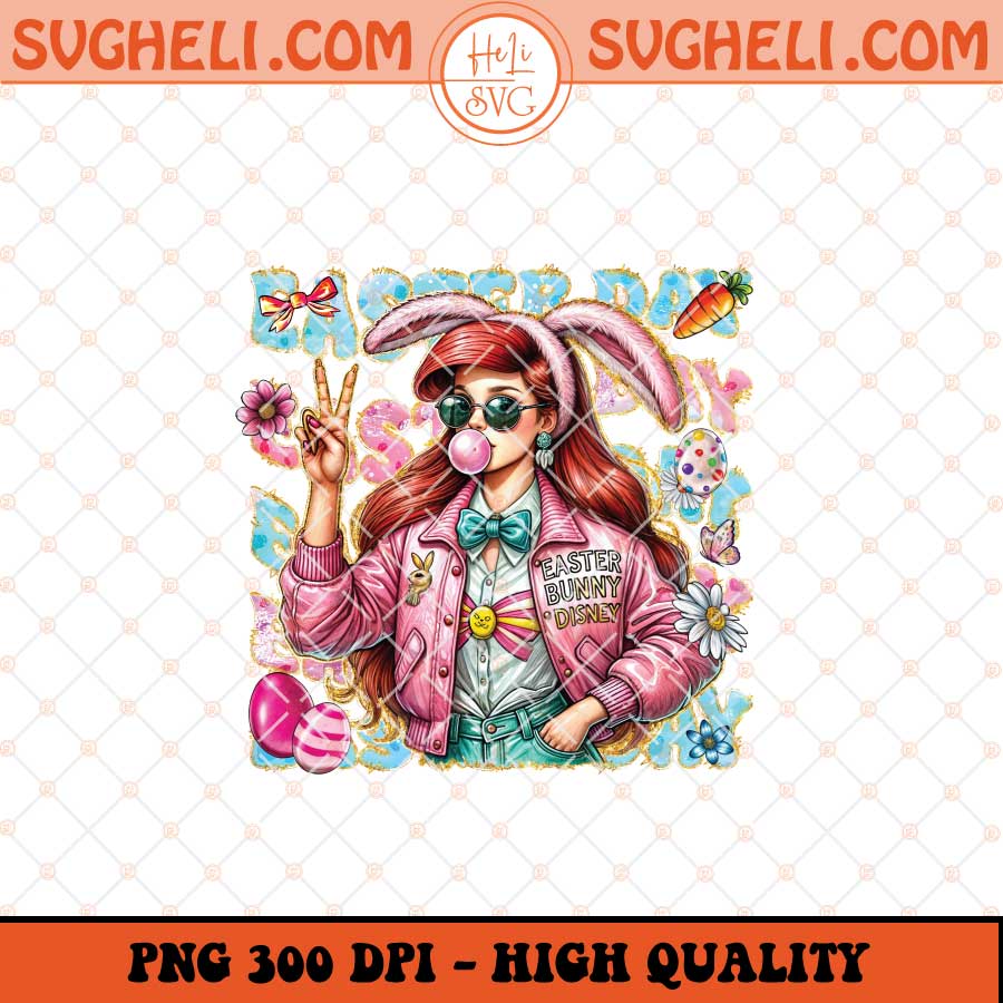 Ariel Princess Easter With Sunglasses Png Ariel Bunny Png