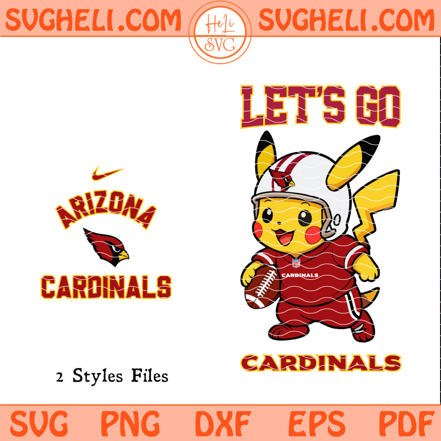 Arizona Cardinals Pokemon NFL Svg, Arizona Cardinals Svg