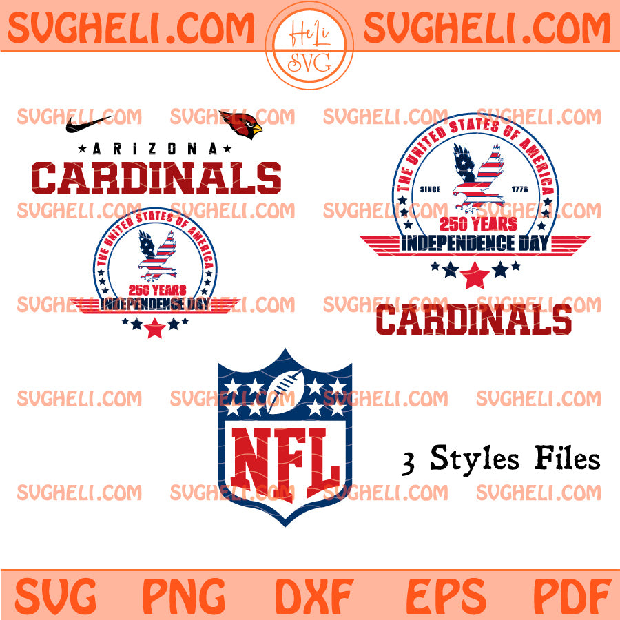 Arizona Cardinals USA 250th Anniversary Svg, Arizona NFL Svg