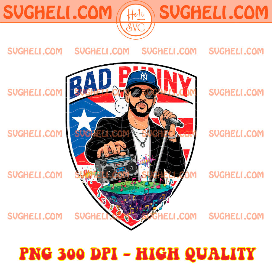 Bad Bunny Music NFL Super Bowl LX 2026 Png, Super Bowl Png