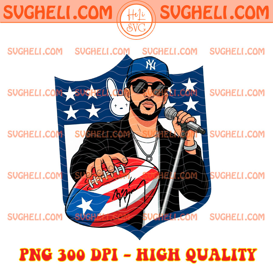 Bad Bunny NFL Super Bowl LX 2026 Png, Super Bowl Png