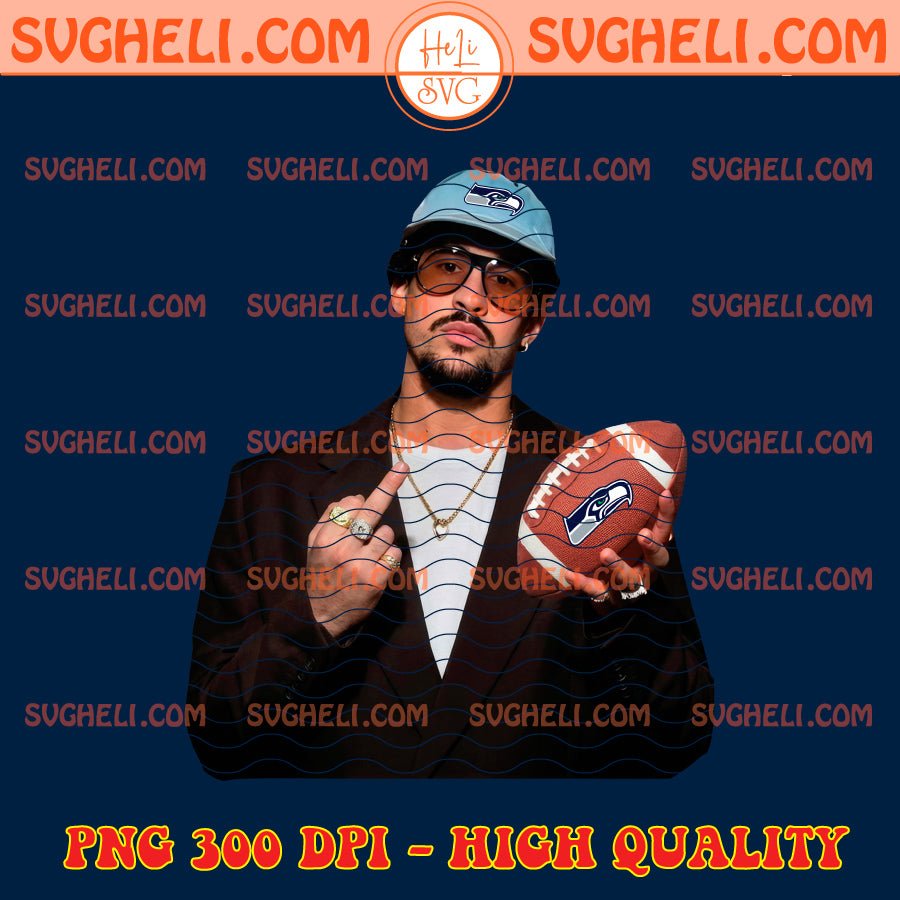 Bad Bunny Seattle Seahawks SuperBowl LX Png, Seahawks Png