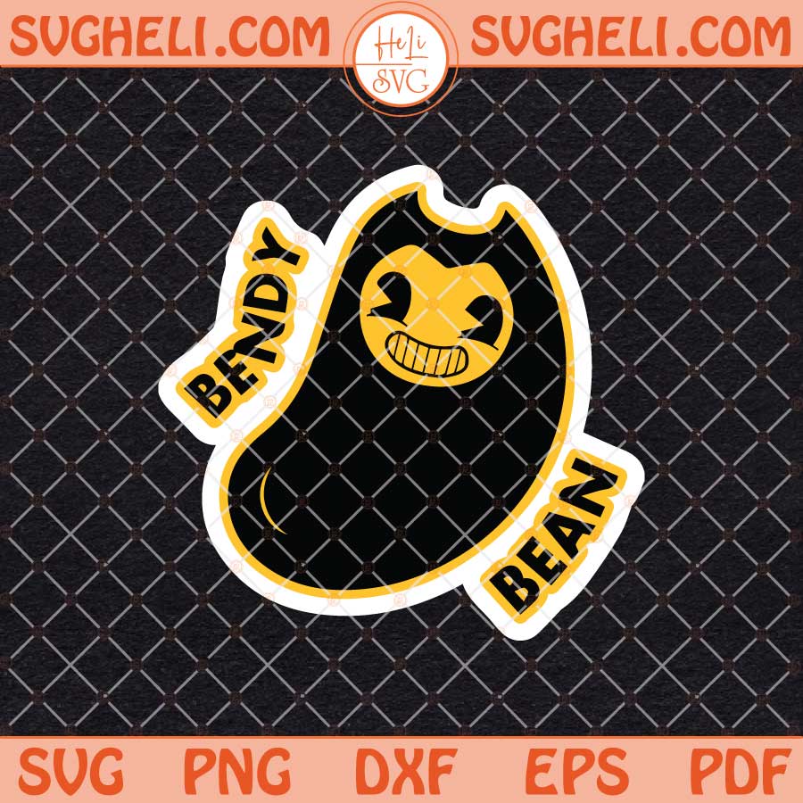 Bendy Bean Svg Bendy And the Ink Machine Svg