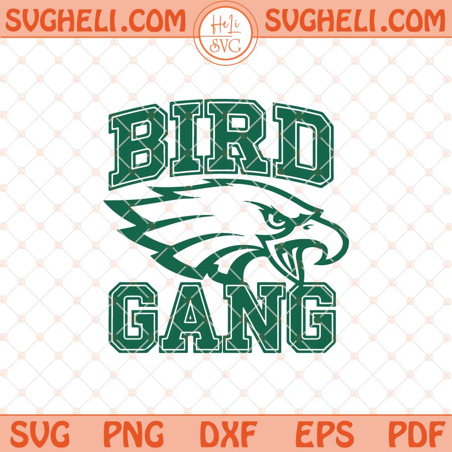 Bird Gang Svg Eagle Football Svg Bird Gang Eagle Svg