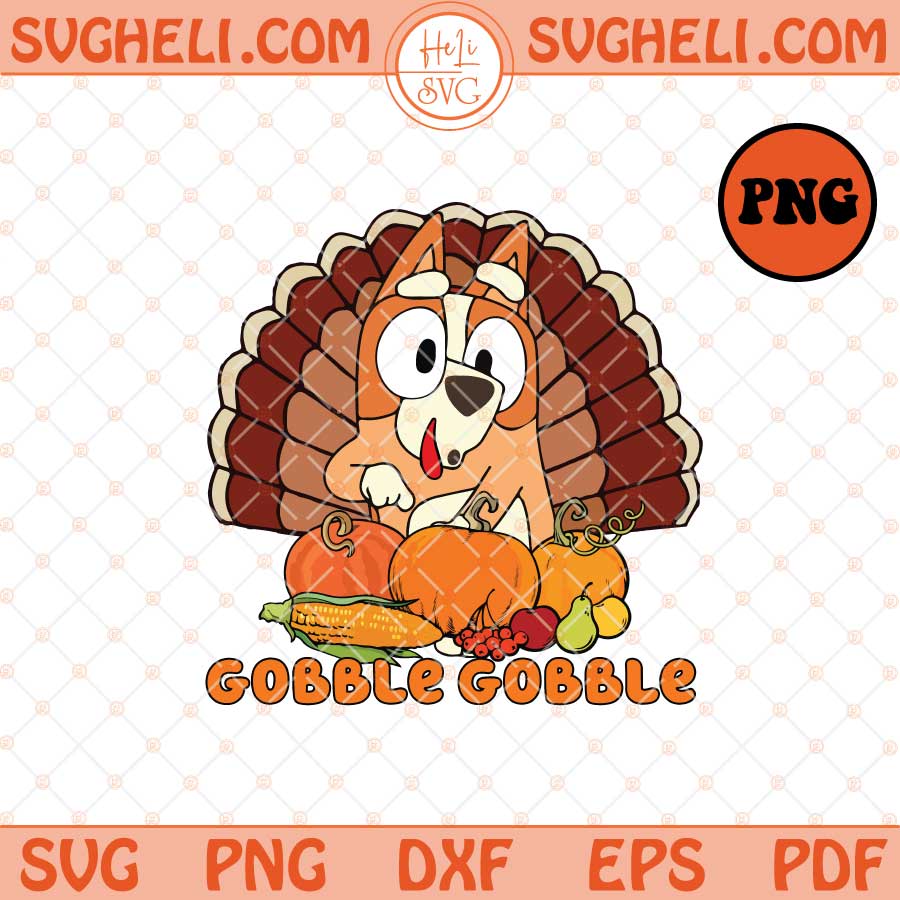 Bluey Thanksgiving Png Bluey Give thanks Png Bluey Bingo Png