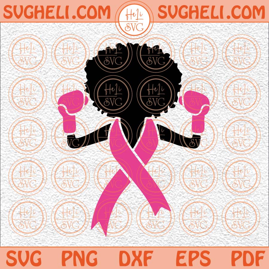 Breast Cancer Awareness Month Svg Strong Woman Svg Pink Ribbon Svg