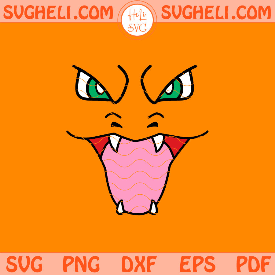 Charizard Face Svg Pokemon Charizard Svg Pokemon Face Svg