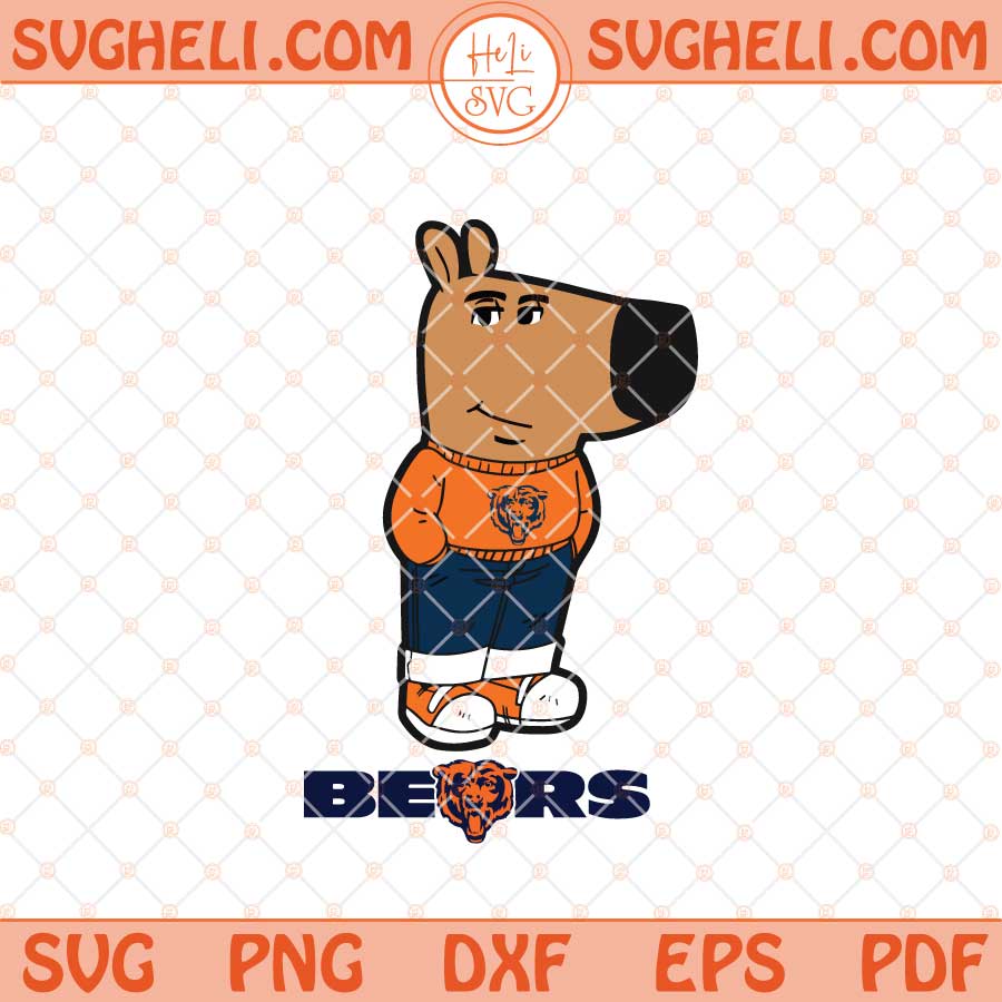 Chill Guy Chicago Bears Football Svg Chill Guy NFL Svg