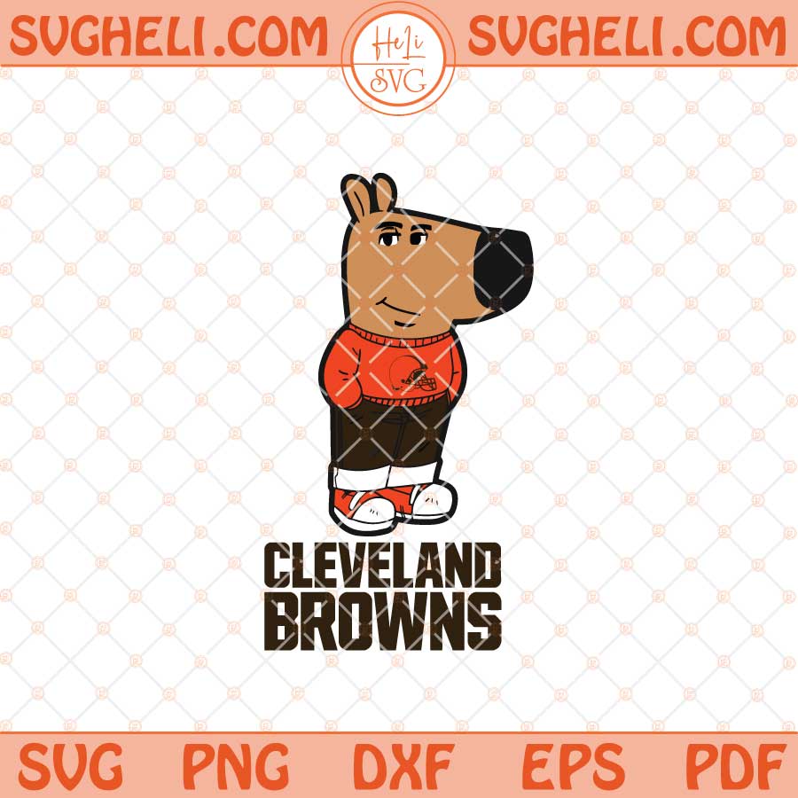 Chill Guy Cleveland Browns Football Svg Chill Guy NFL Svg