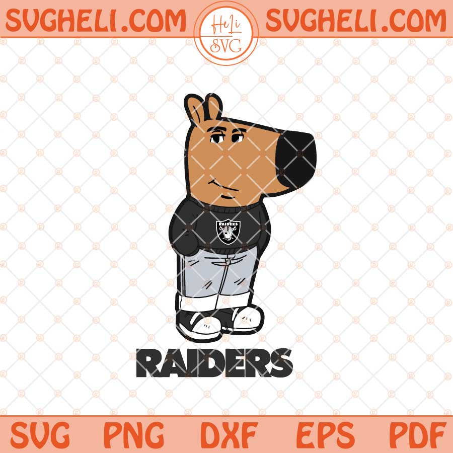 Chill Guy Las Vegas Raiders Football Svg Chill Guy NFL Svg