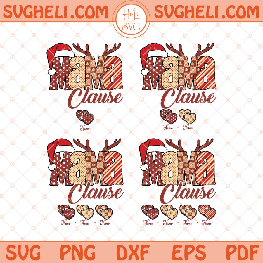 Custom Mama Clause Svg Custom Christmas Svg Mama Svg