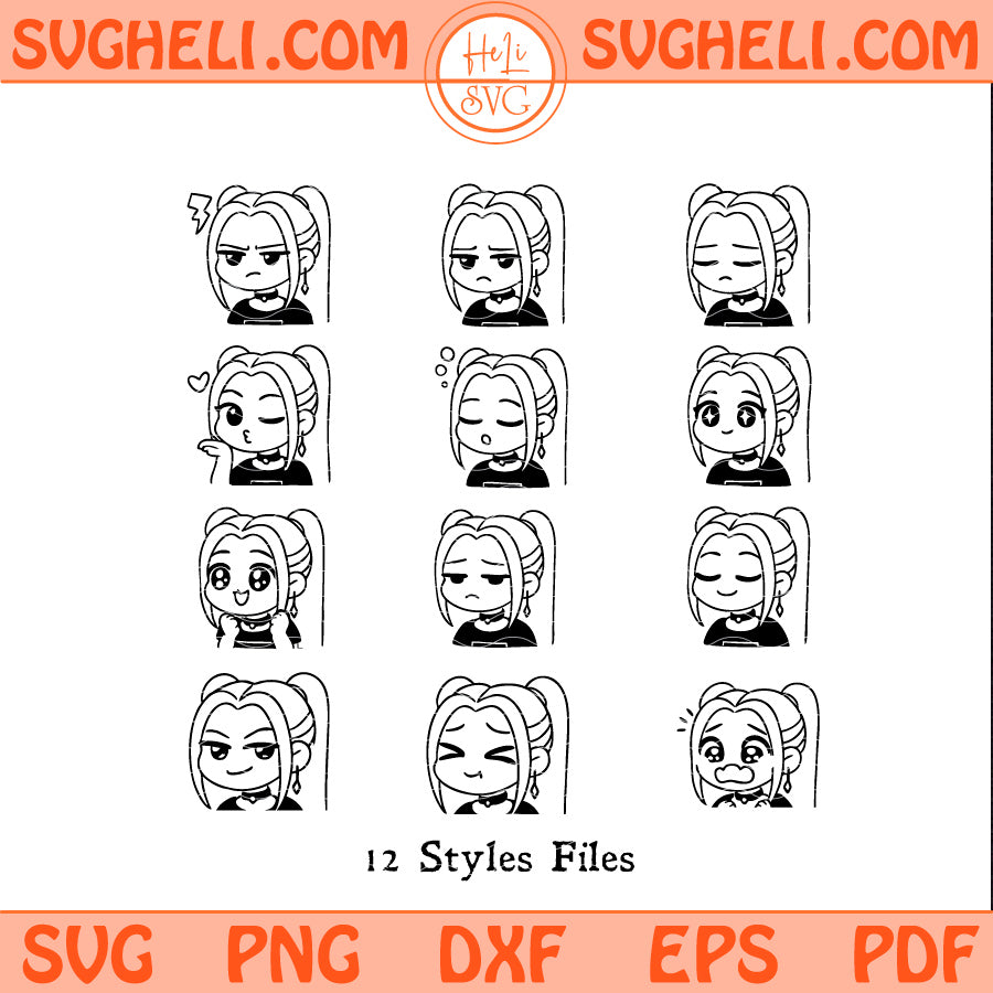 Cute Chibi Mira Huntrix Svg, Kpop Demon Hunters Mira Svg
