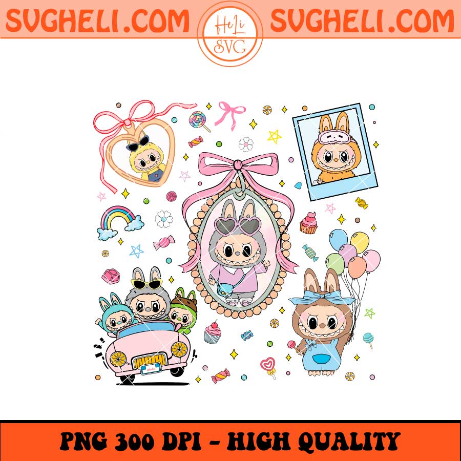 Cute Labubu Team Png Labubu At Car Logo Png Funny Labubu Png