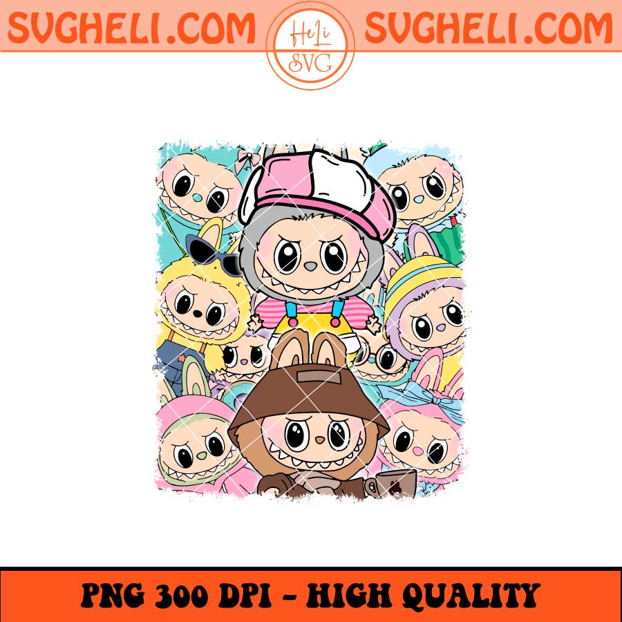 Cute Labubu The Monster Team Png Labubu Tour Png Labubu Png