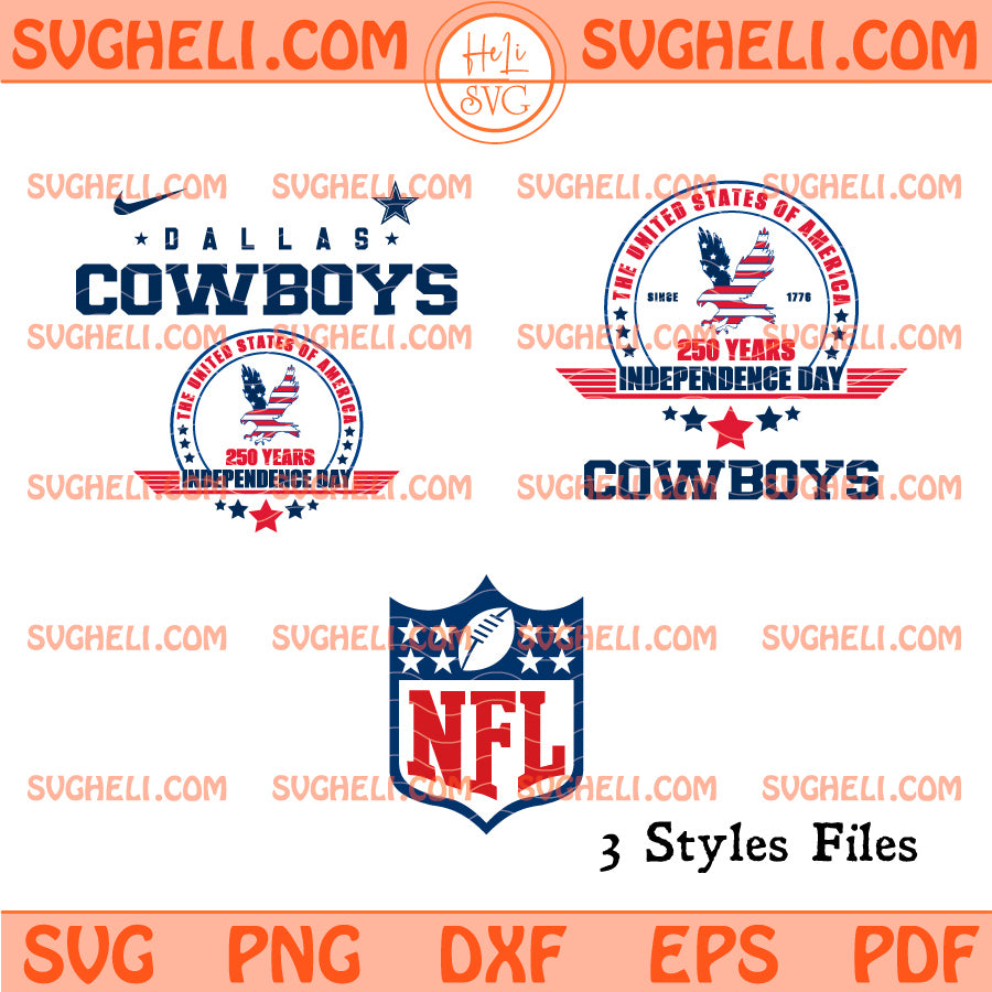 Dallas Cowboys USA 250th Anniversary Svg, Cowboys NFL Svg