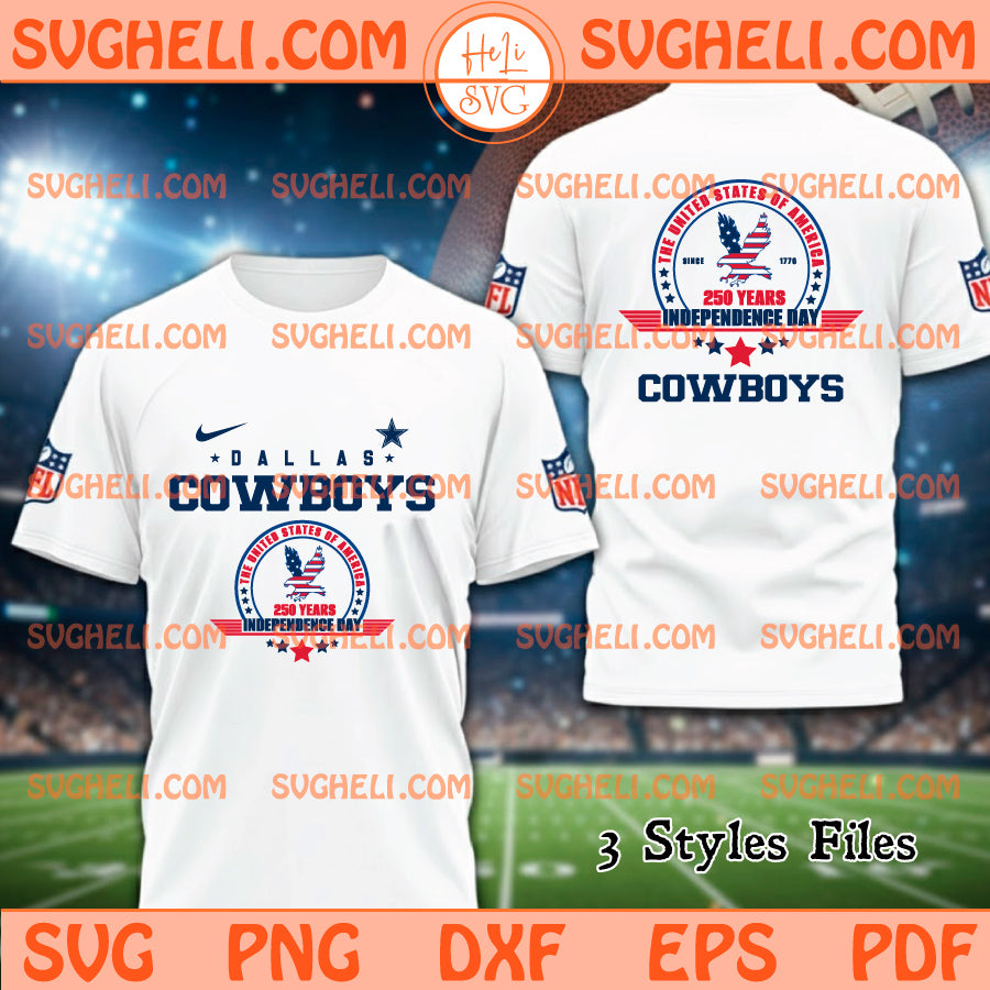Dallas Cowboys USA 250th Anniversary Svg, Cowboys NFL Svg
