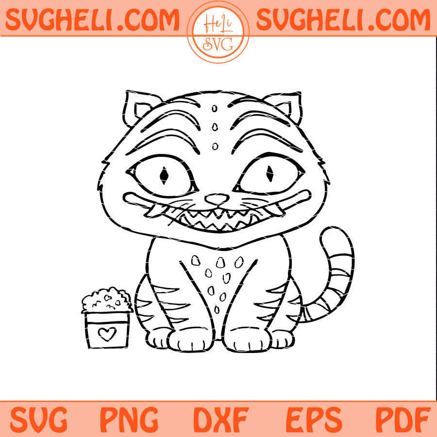Demon Hunters Cat Svg - Black White KPop Cat Svg