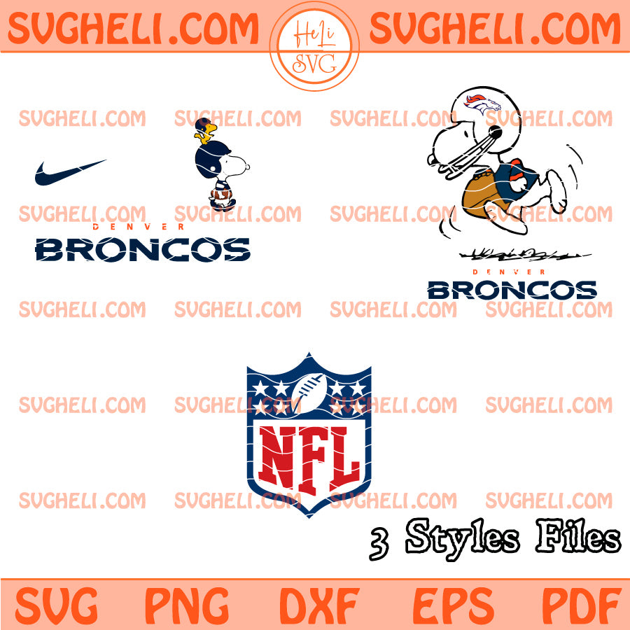 Denver Broncos Snoopy NFL Svg, Snoopy Football Svg