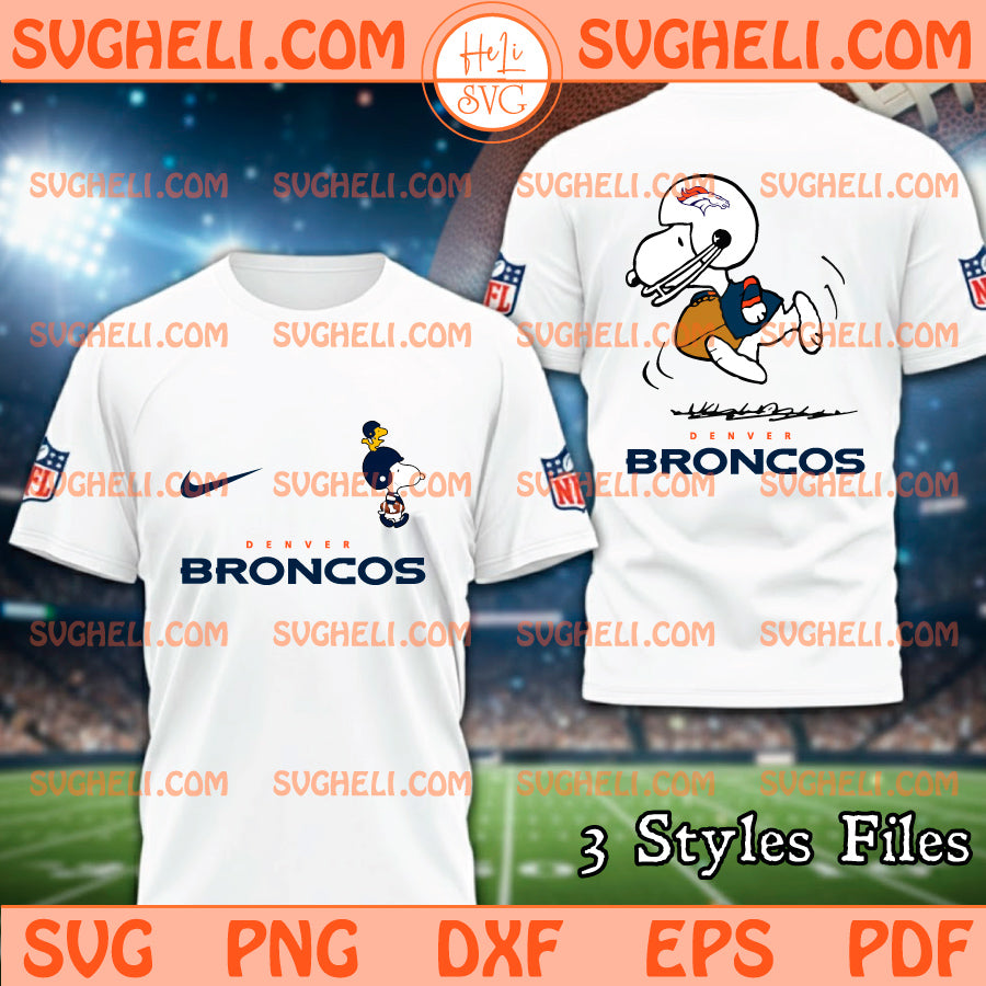 Denver Broncos Snoopy NFL Svg, Snoopy Football Svg