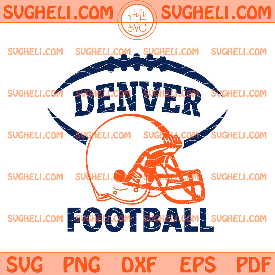 Denver Football Svg, Denver Football Retro Svg