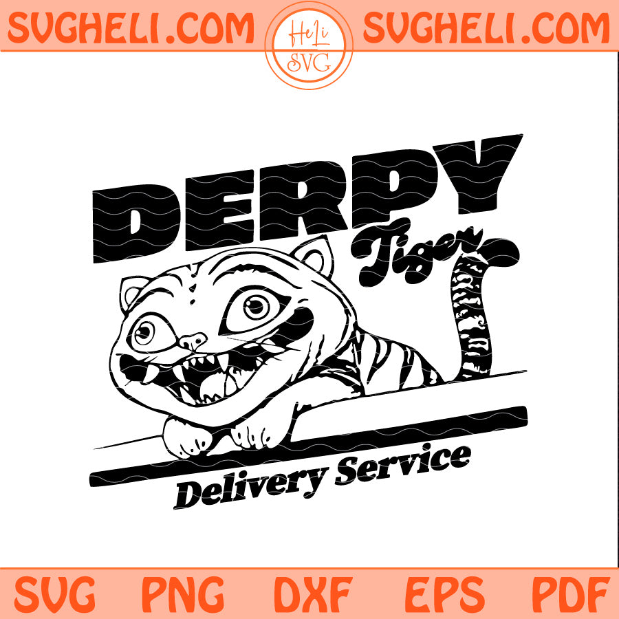 Derpi Tiger Delivery Service Svg, Kpop Demon Hunters Svg