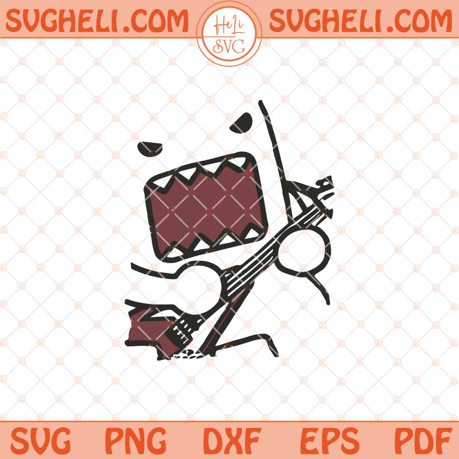 Domo Kun Guitar Svg Domo Svg Electric Guitar Domo Kun Svg