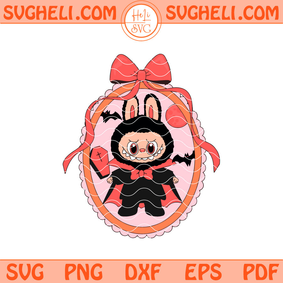 Dracula Labubu Svg Labubu Halloween Svg Ghost Labubu Svg