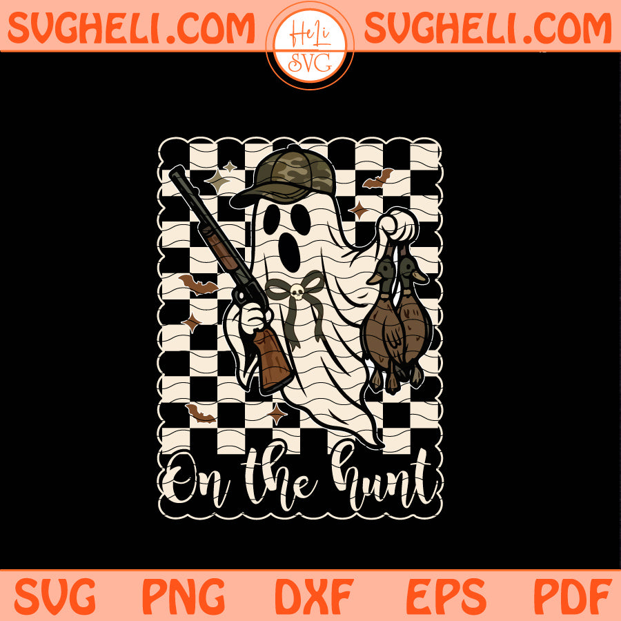 Duck Hunting Ghost Svg Funny Halloween Hunter Svg