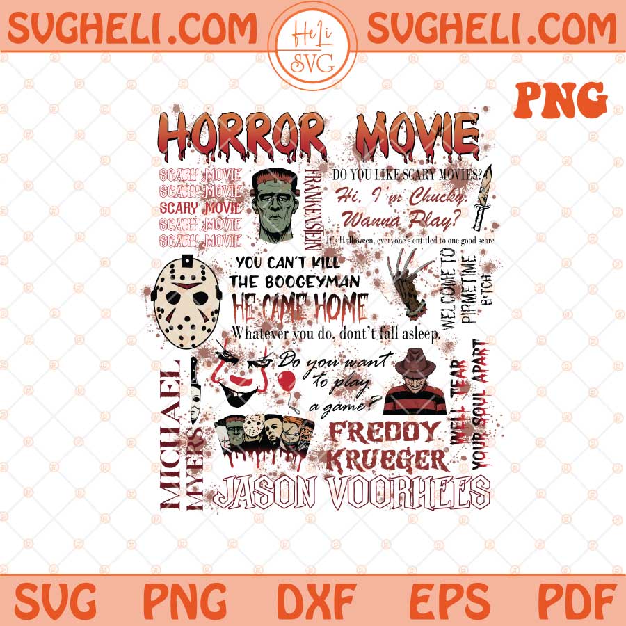 Friends Horror Characters Png Horror Movie Killers Png