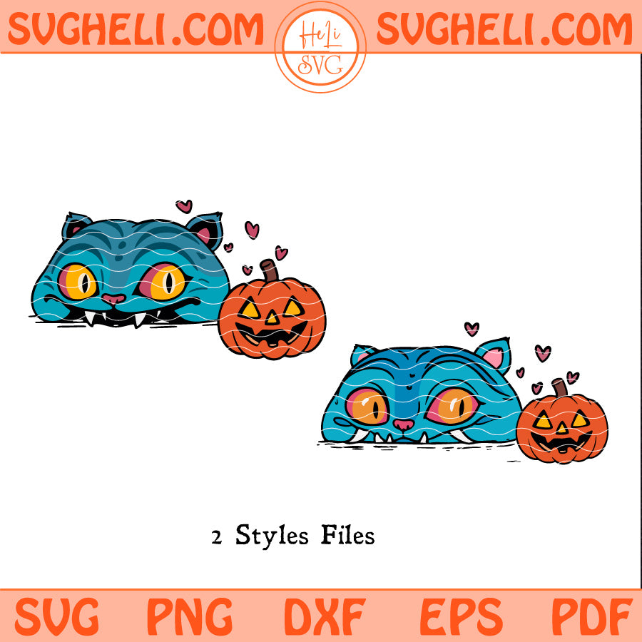 Funny Derpy Tiger Halloween Svg, Derpy Tiger Pumpkin Svg