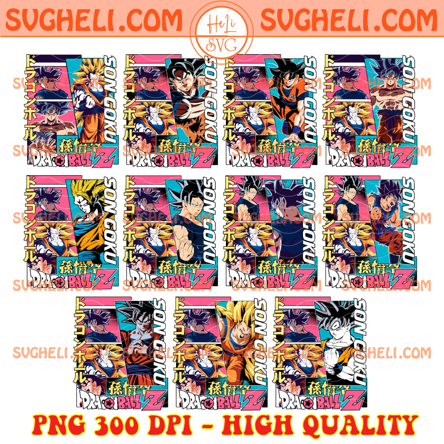 Goku Dragon Ball Png Bundle, Dragon Ball Designs Bundle Png