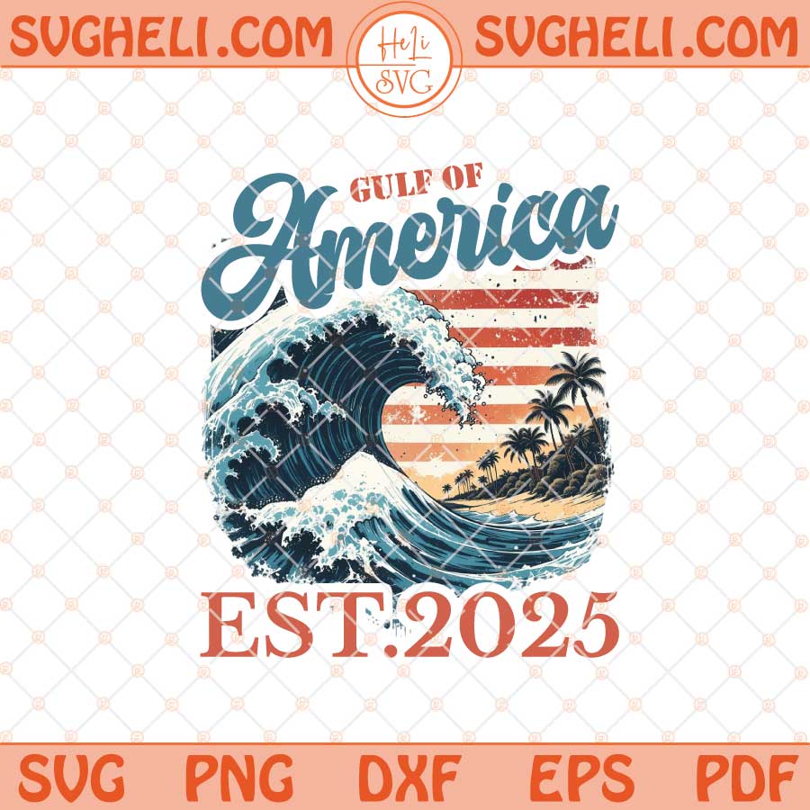 Gulf of America Svg Gulf Of Usa America Svg Gulf Beach Svg