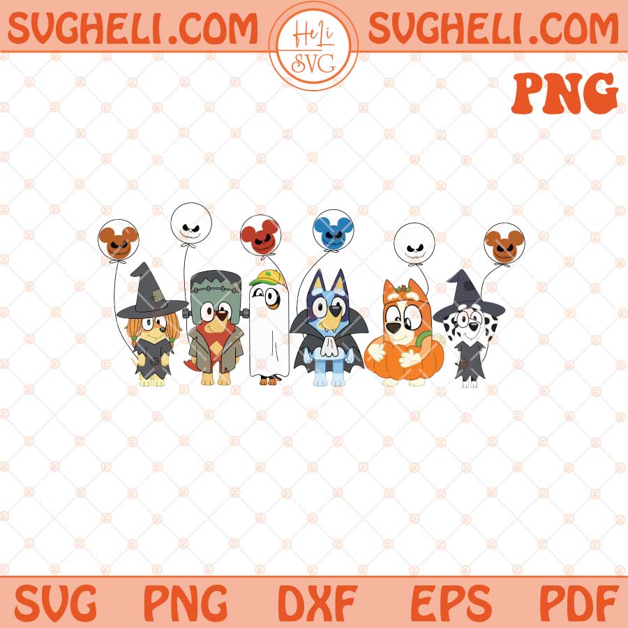 Halloween Bluey Png Disney Blue Halloween Png Bluey Png