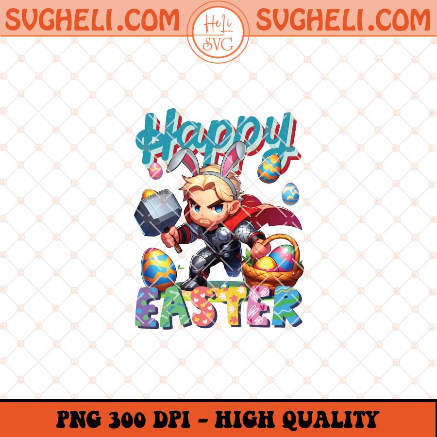 Happy Easter Chibi Marvel Thor Png Thor Easter Bunny Png