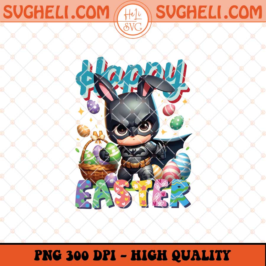 Happy Easter Cute Batman Png Batman Easter Bunny Png