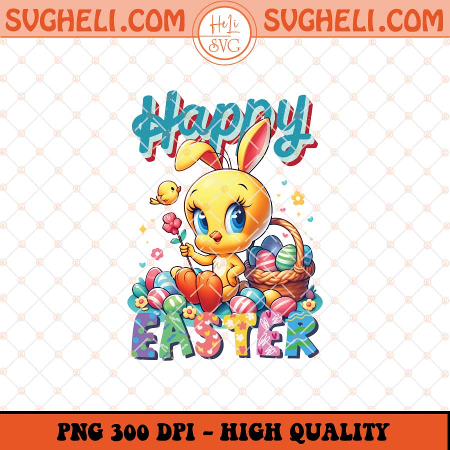 Happy Easter Tweety Bird Png Tweety Bird Easter Bunny Png
