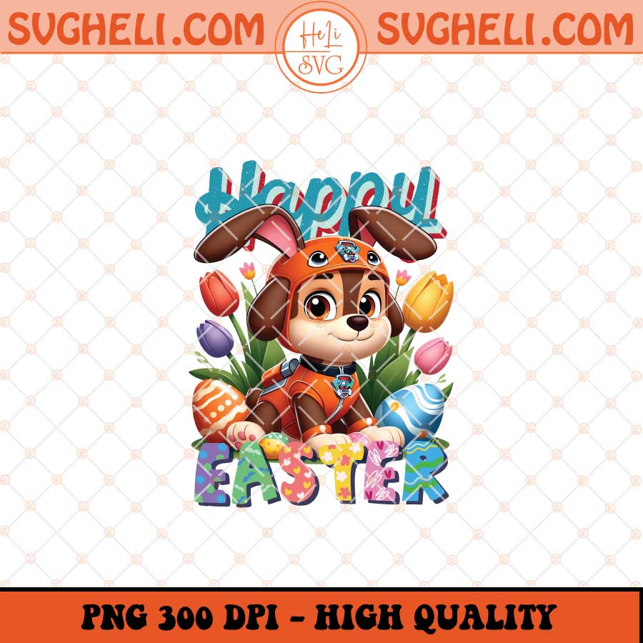 Happy Easter Zuma Png Paw Patrol Zuma Easter Bunny Png