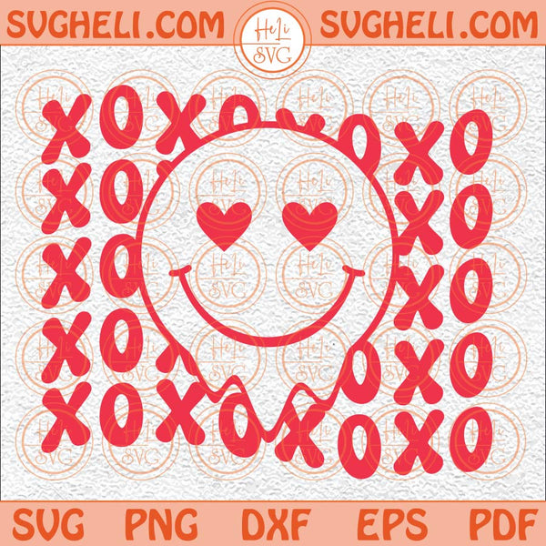 Heart Eyes Smiley Svg Smiley Face Heart Eyes Svg Retro Smiley Svg