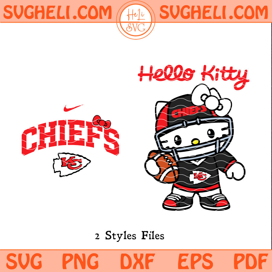 Hello Kitty Kansas City Chiefs Svg, Kansas City Chiefs Svg