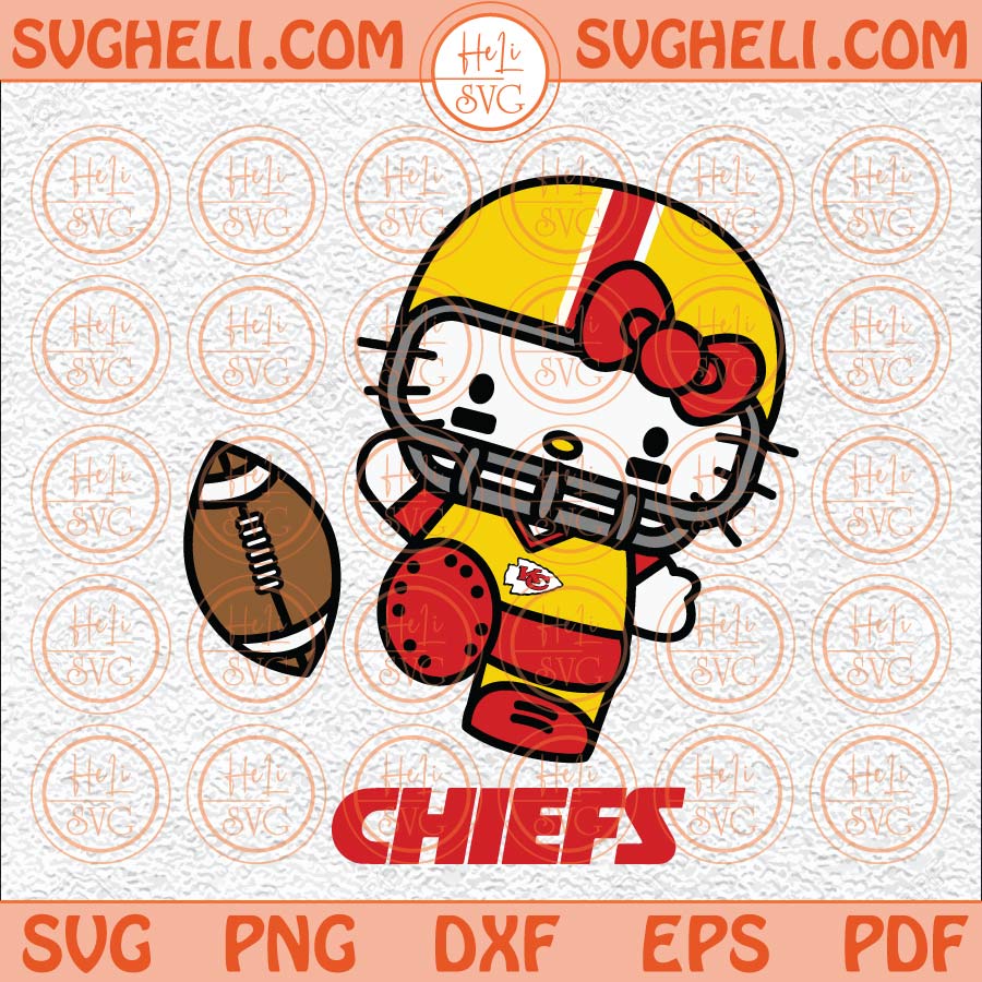Hello Kitty Kansas City Chiefs Svg Kansas City Football Svg