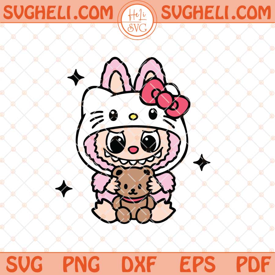 Hello Kitty Labubu Svg Hello Kitty Labubu Svg Labubu Svg