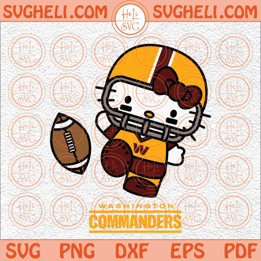 Hello Kitty Washington Commanders Svg Washington Football Svg
